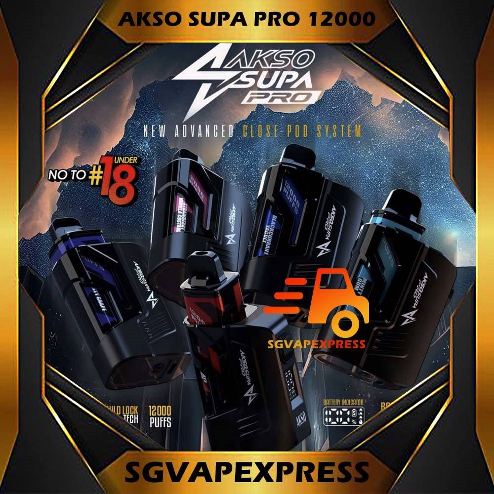 Akso Supa Pro 12000 Puffs | Sgvapexpress